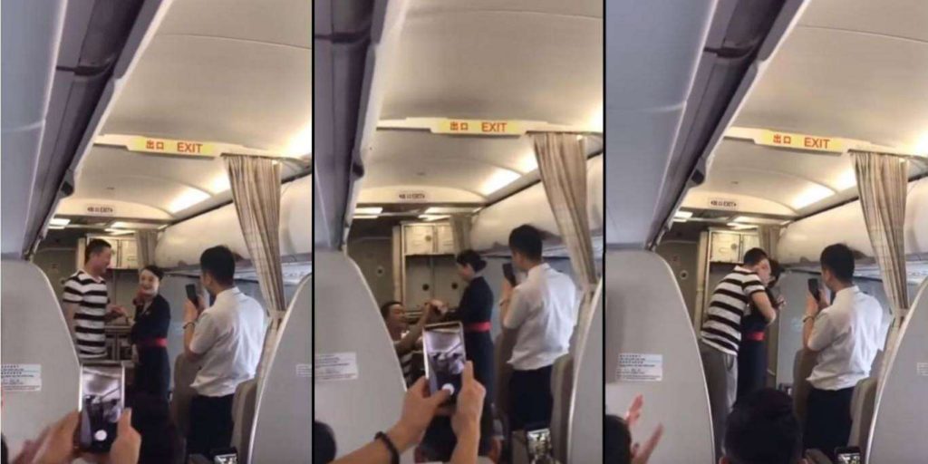 Flight attendant fired after boyfriend proposed to her during flight ...