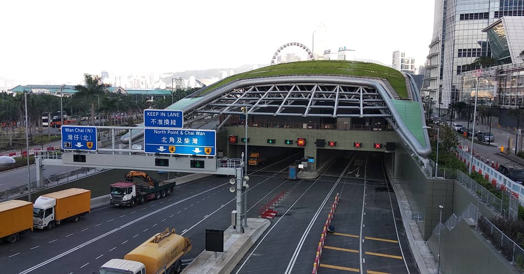 Remaining part of Central-Wan Chai Bypass that connects to Rumsey ...