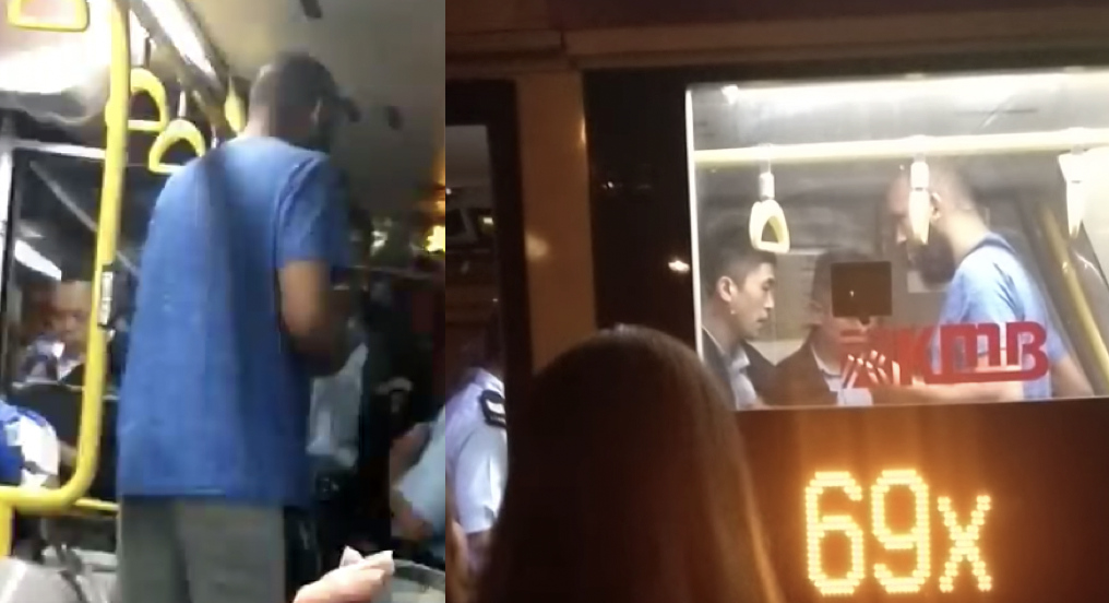 KMB Bus driver refuses to continue with journey after a foreign ...