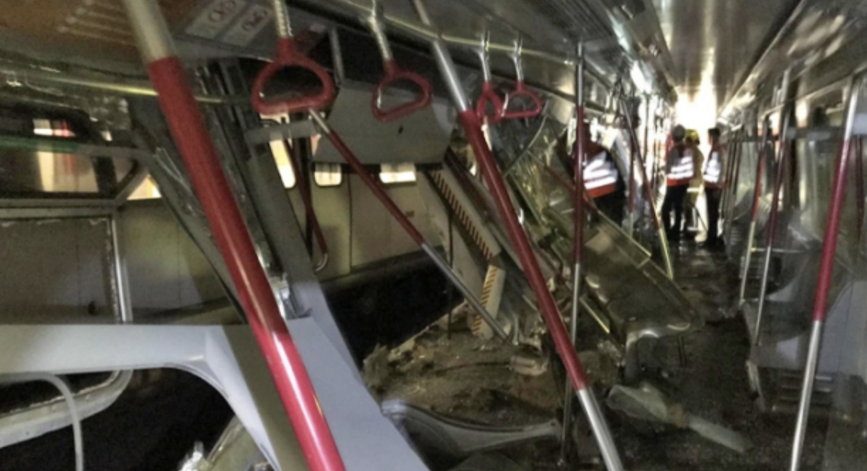 Two MTR trains collided in Central during system test - Dimsum Daily