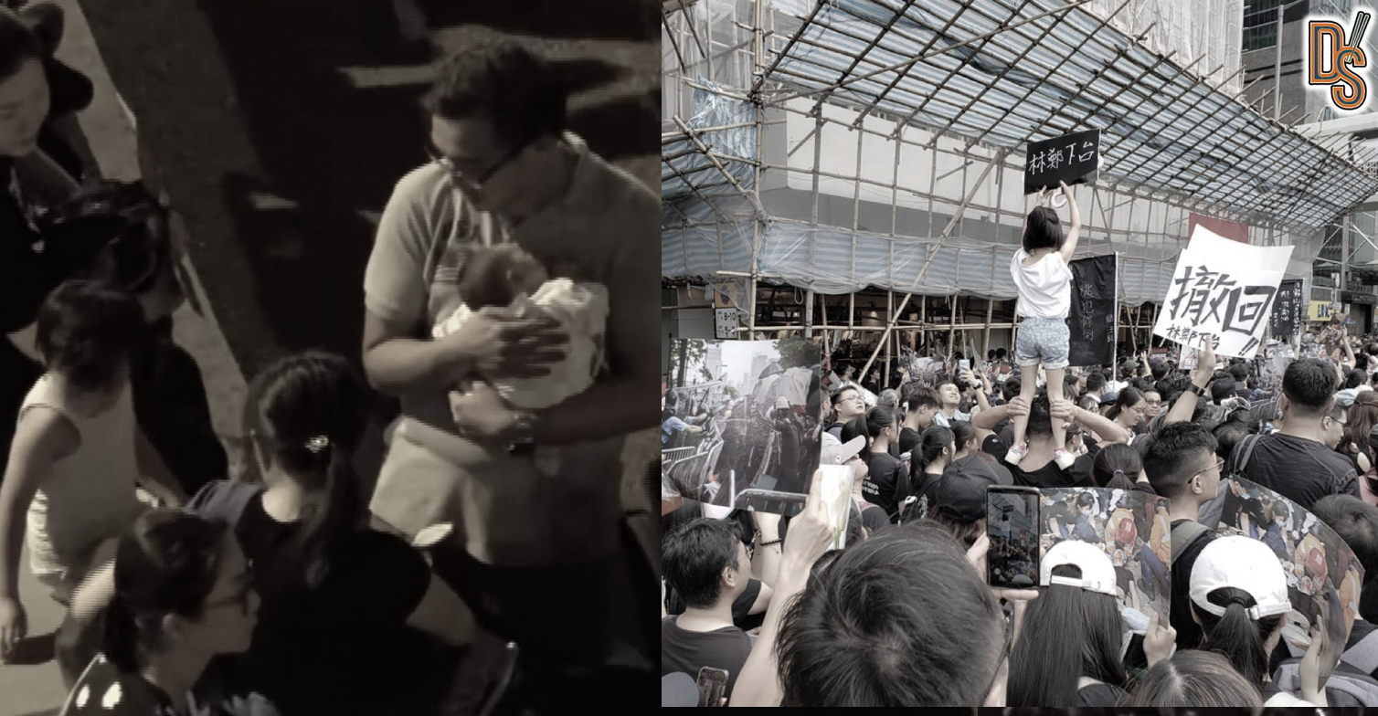 Babies and several children spotted at Sunday's massive march - Dimsum ...