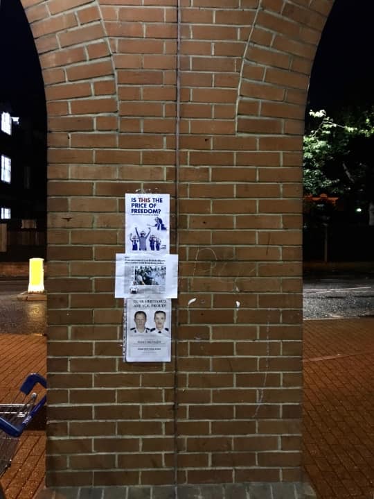 Posters of Hong Kong Police, Rupert Dover and David Jordan found on ...