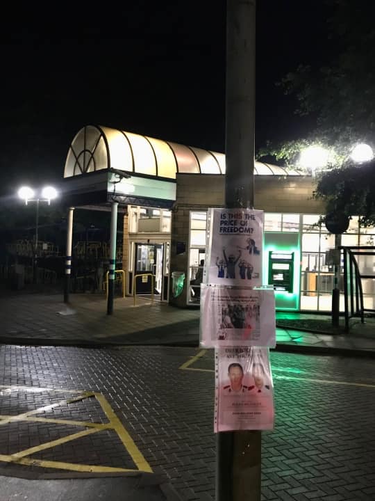 Posters of Hong Kong Police, Rupert Dover and David Jordan found on ...