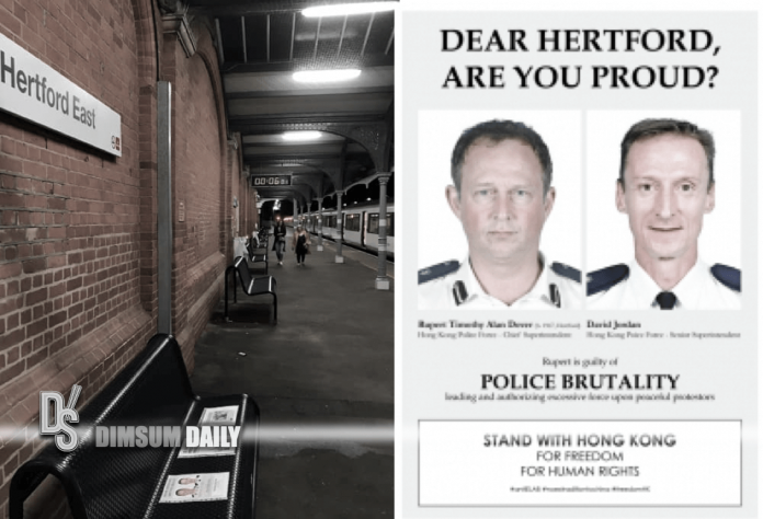 Posters of Hong Kong Police, Rupert Dover and David Jordan found on ...