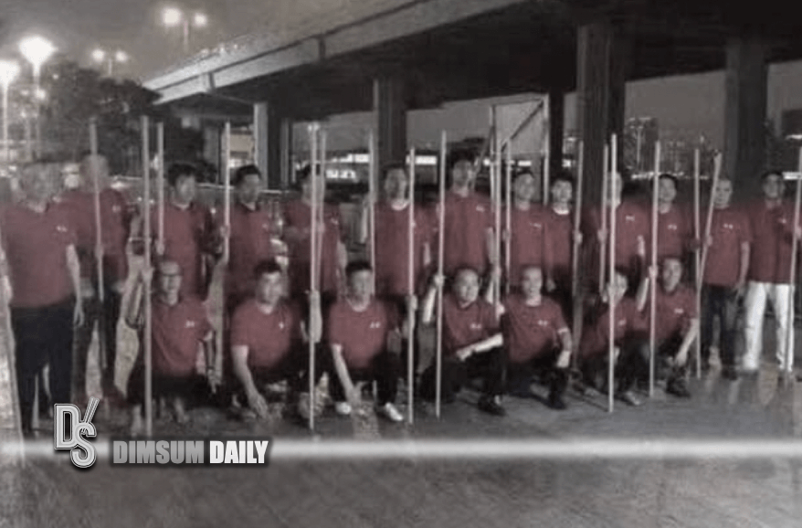 Suspected Fujian triad members clad in red spotted in North Point MTR ...