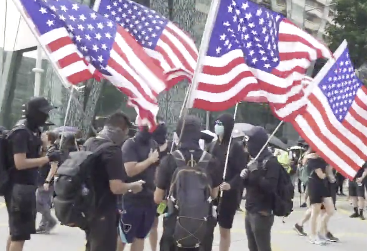 Protesters topple and damage multifunctional street lamps to locate ...