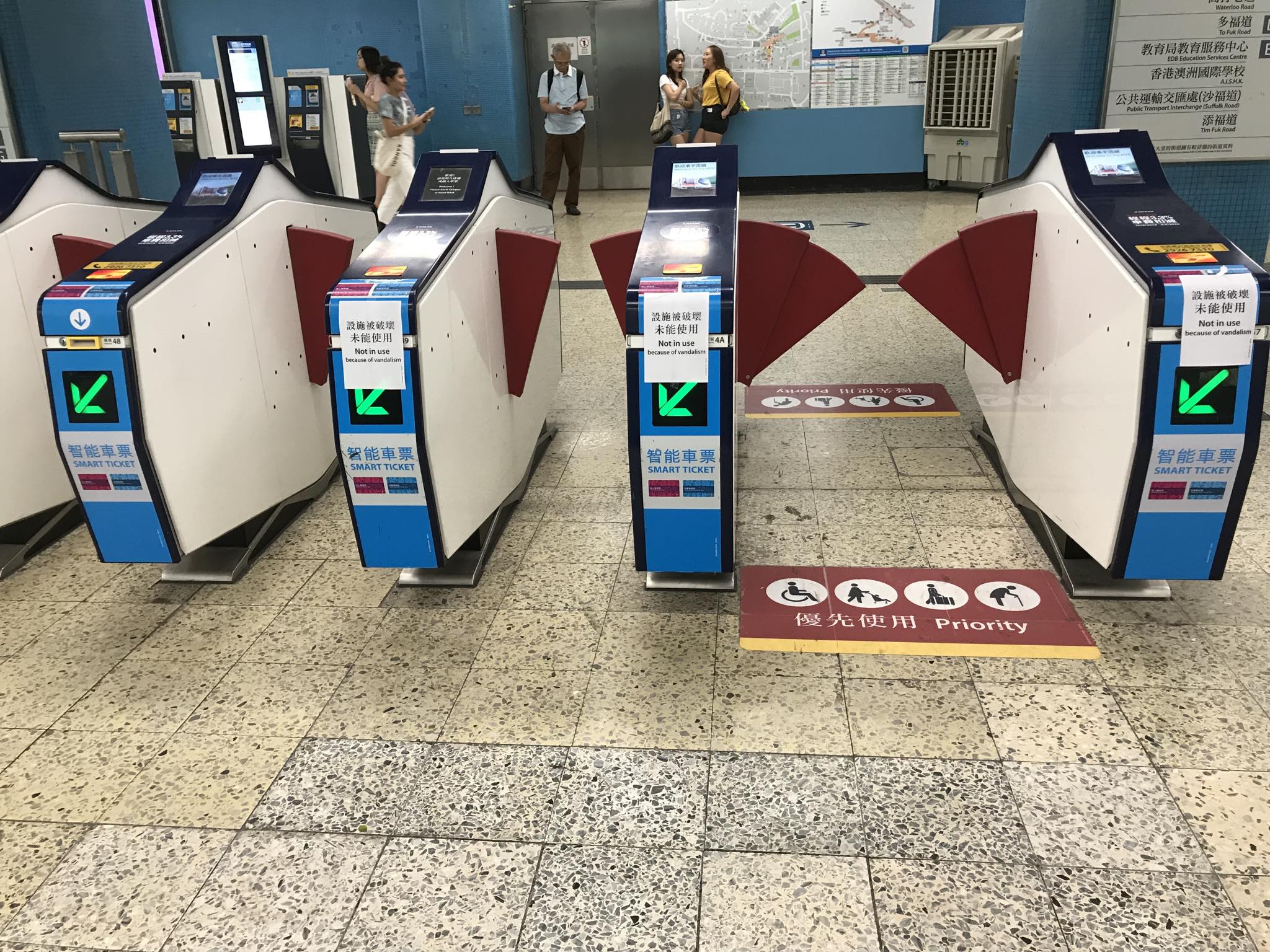 Protester inserts single-journey ticket with pack of ketchup into ...