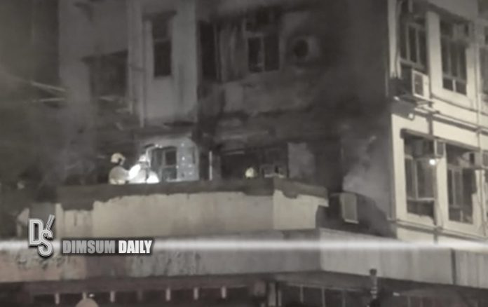 Patio of Wo Fat Building in Sai Wan catches fire, 90 residents ...