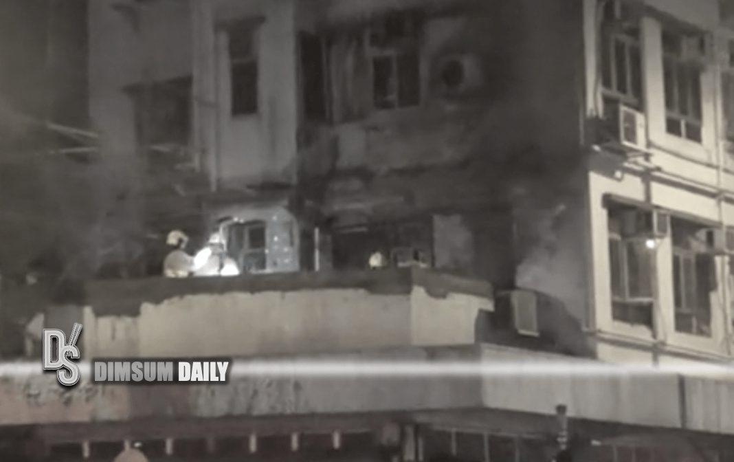 Patio of Wo Fat Building in Sai Wan catches fire, 90 residents ...