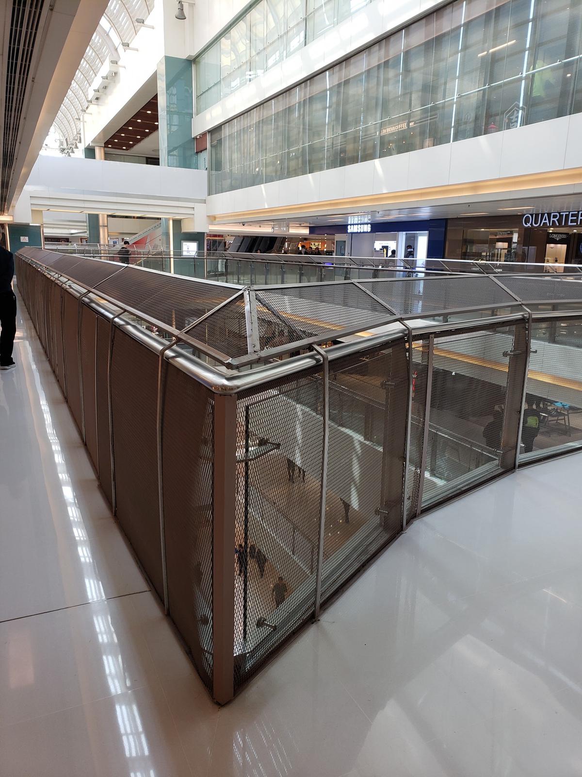 'Public housing style' steel barriers installed at New Town Plaza and ...