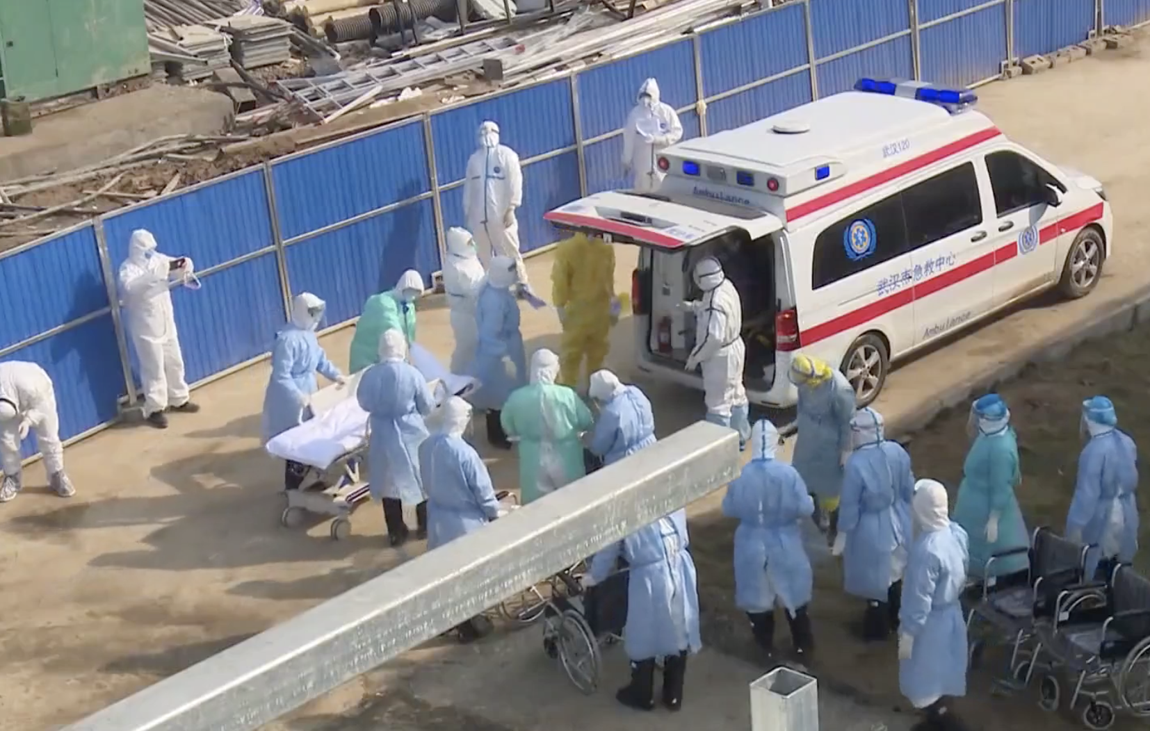 Pre-fab Leishenshan Hospital in Wuhan starts to take in coronavirus ...