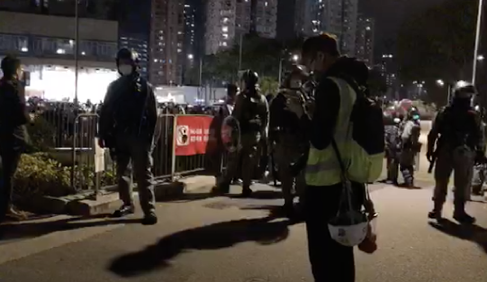 Protesters gather at YOHO MALL to commemorate 21/7 Yuen Long incident ...
