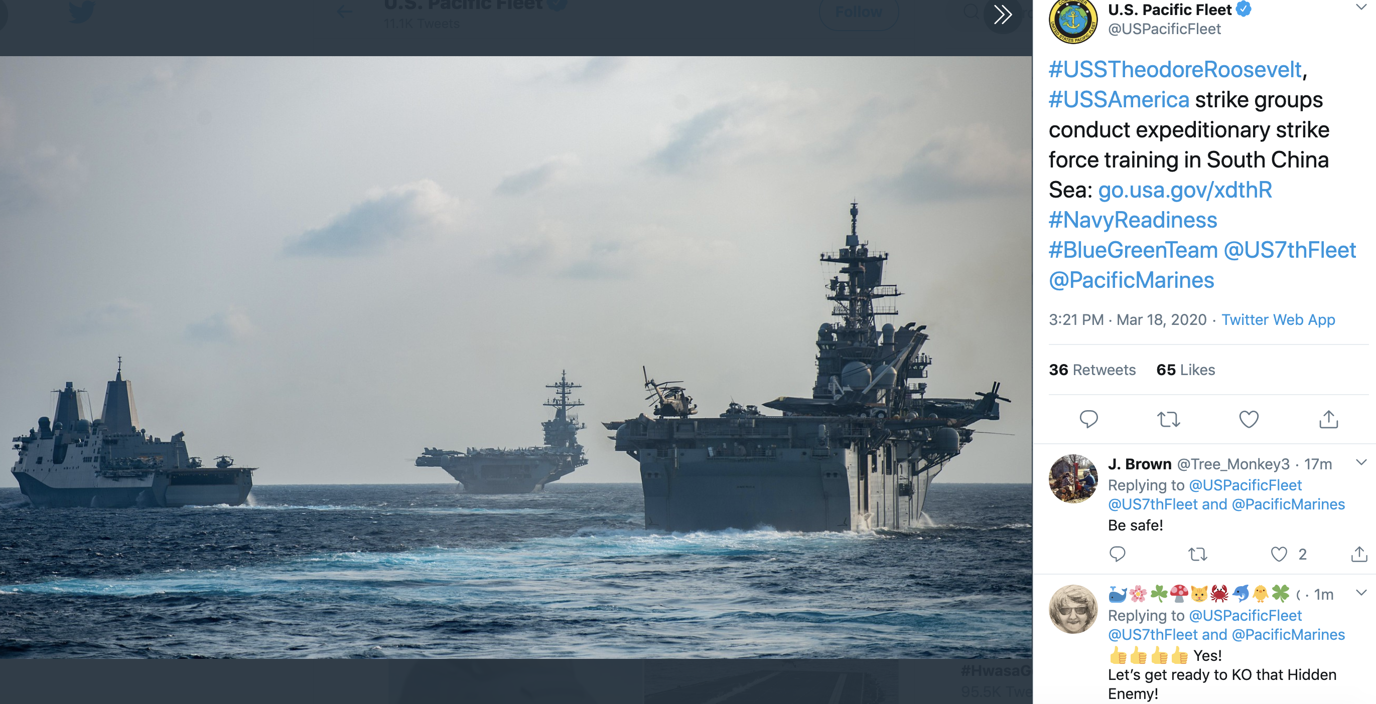 U.S. Pacific Fleet conducts expeditionary strike force training in the ...