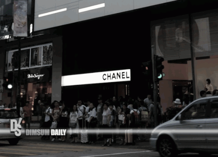 More than 100 people queue at Chanel store on Canton Road after a ...