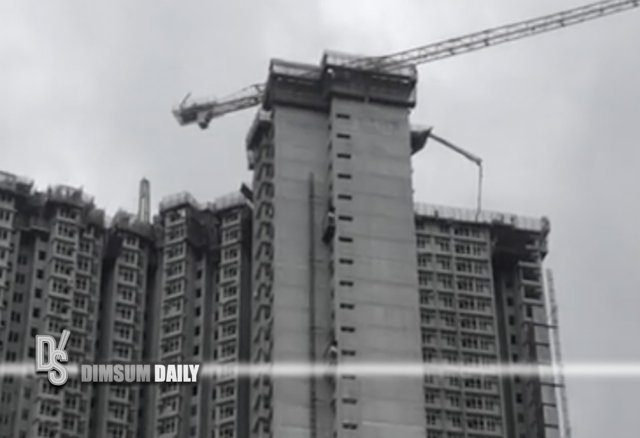 Female worker falls from 15m-high work platform at construction site in ...