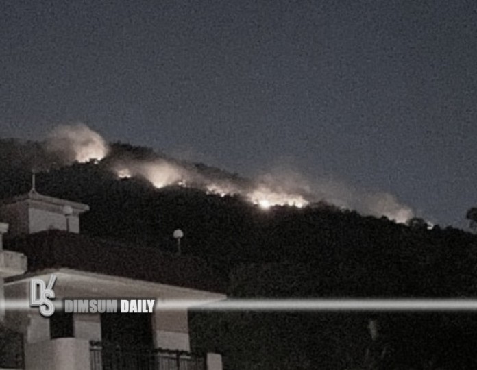 Fire breaks out on hilltop near Ko Tong Village in Sai Kung - Dimsum Daily