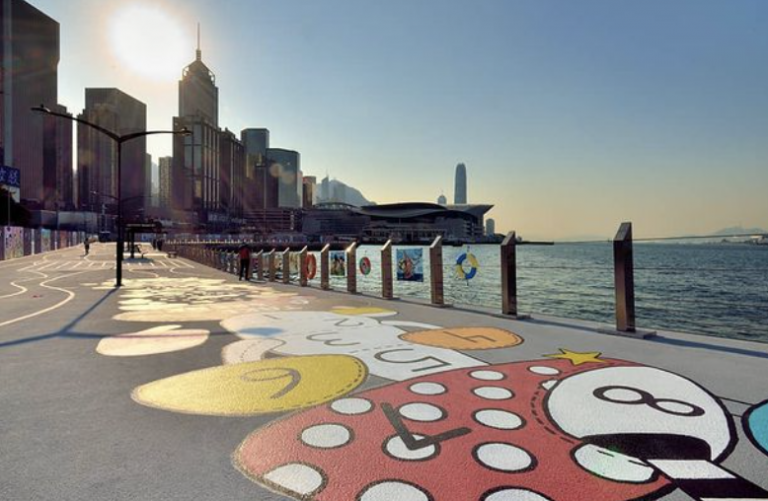 Visit the latest colourful wall makeover of Star Ferry Pier and ...