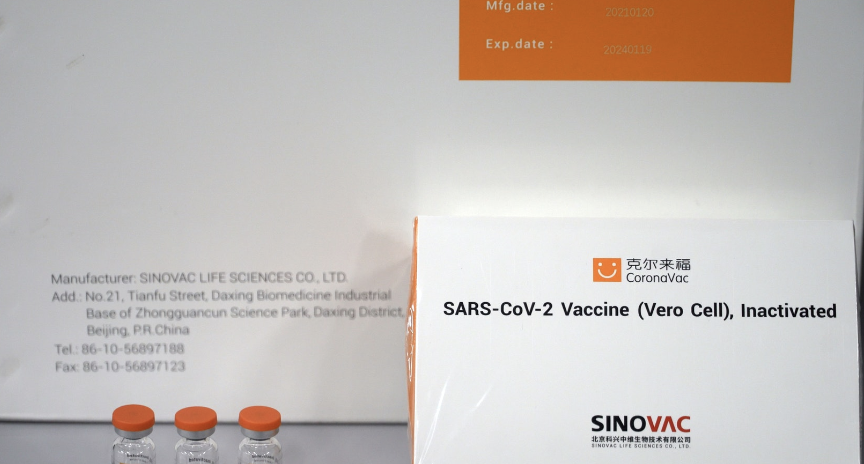 1m doses of SINOVAC vaccine to arrive in HK from Beijing at 5.30pm ...