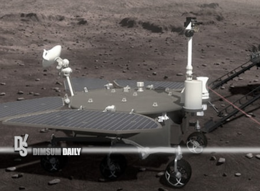 China's first Mars rover drives onto red planet's surface - Dimsum Daily