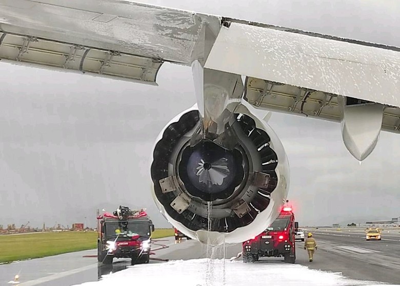 Engine of UPS cargo plane catches fire and returns to HK airport ...