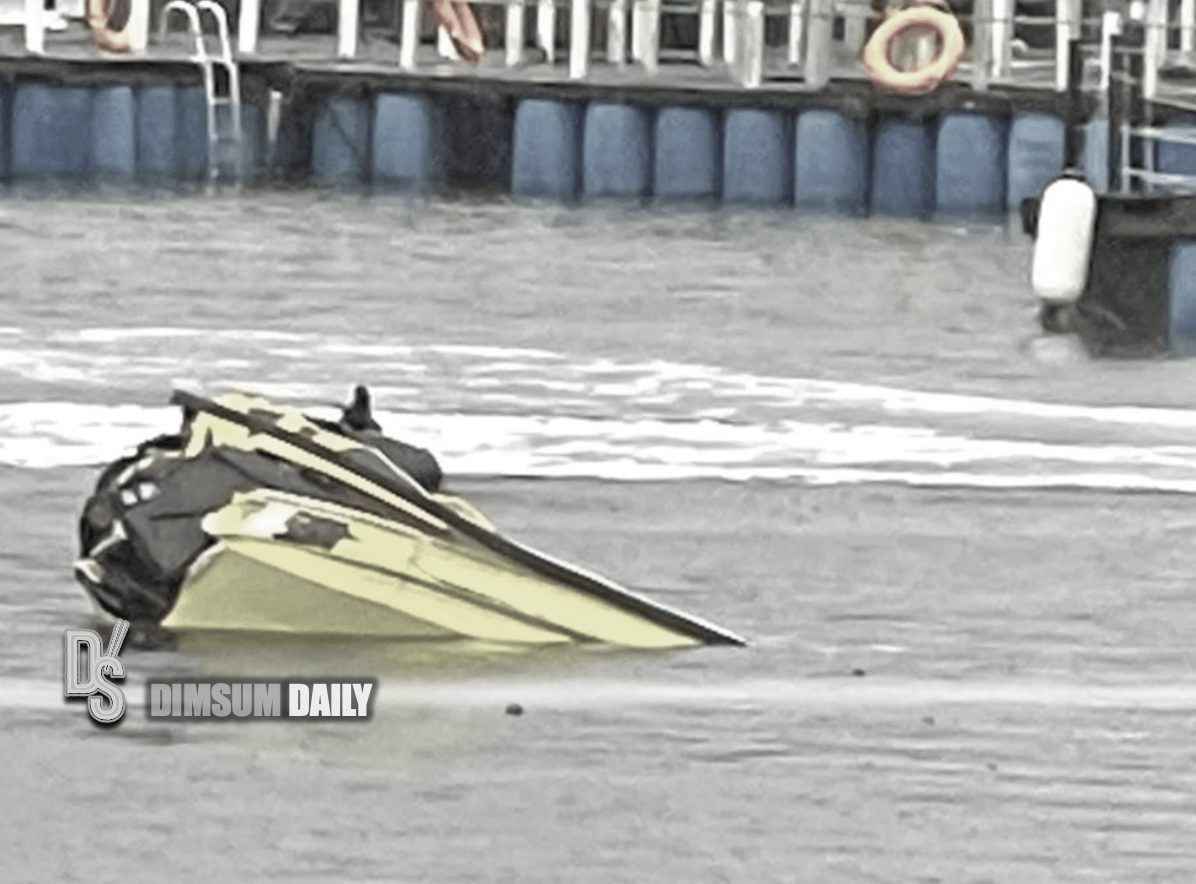 Couple crashed jet ski into a fishing boat in Sai Kung yesterday, one ...