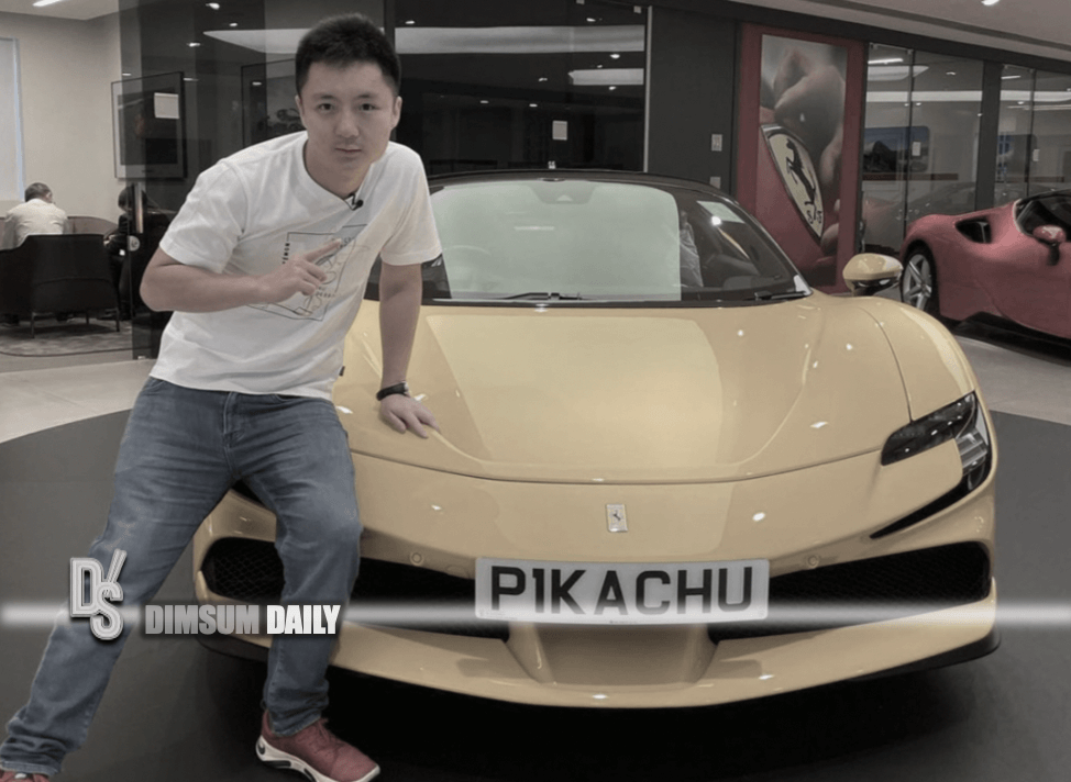 Trust-fund baby Derek Cheung shows off his new Ferrari SF90 Spider that ...