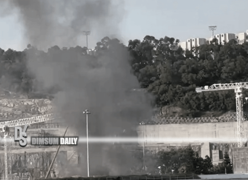 Fire breaks out from container at construction site near Eastern ...