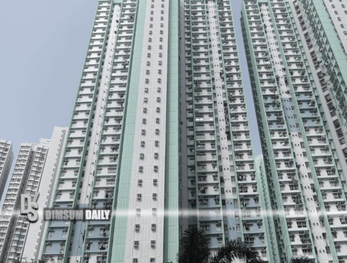 Heng Kin House, Tin Heng Estate, Tin Shui Wai under lockdown testing ...