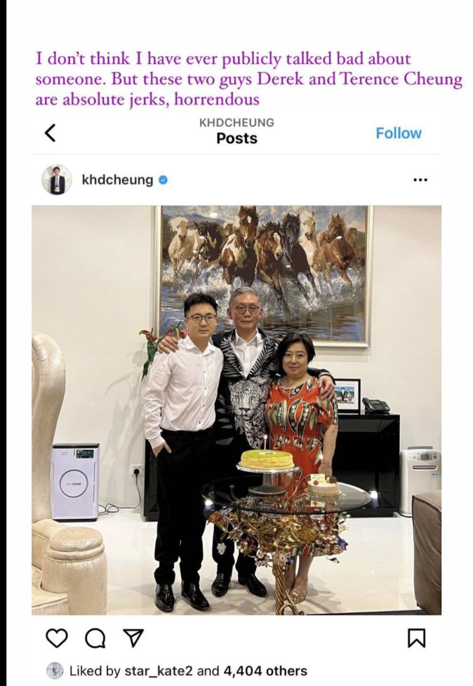 Local HK actress openly insults Derek Cheung and his father on social ...