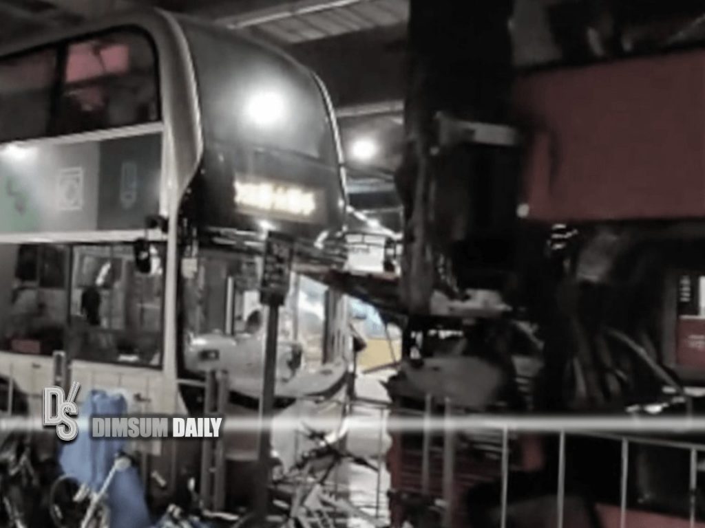 KMB bus catches fire and explodes at public transport interchange of ...