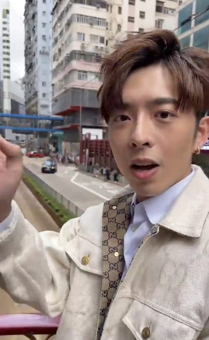 Local actor/singer Edan Lui joins co-stars on a tram ride from West ...