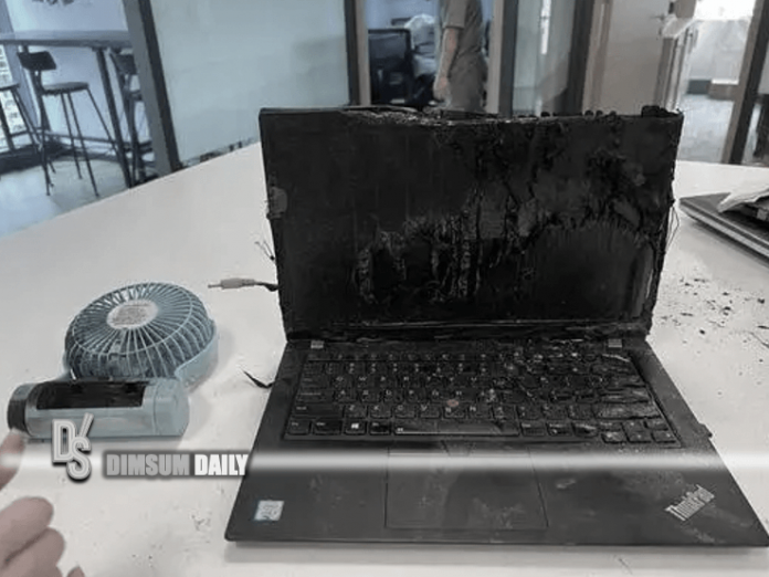 USB fan connected to IBM Thinkpad explodes after leaving overnight in ...