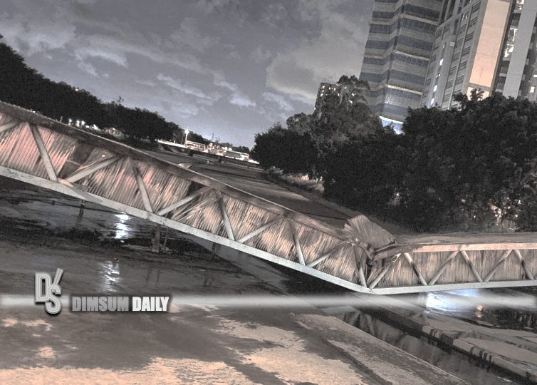 CLP technicians working round the close to repair damaged cable bridge ...