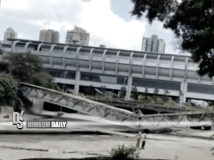 CLP workers continue with repairs at burned power cable bridge in Yuen ...