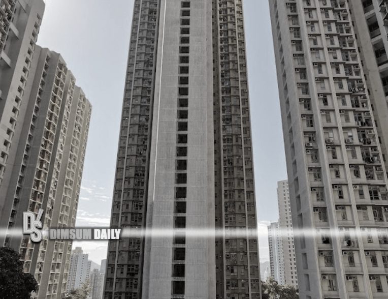 Ching Yi House, Tsz Ching Estate, Wong Tai Sin under lockdown testing ...