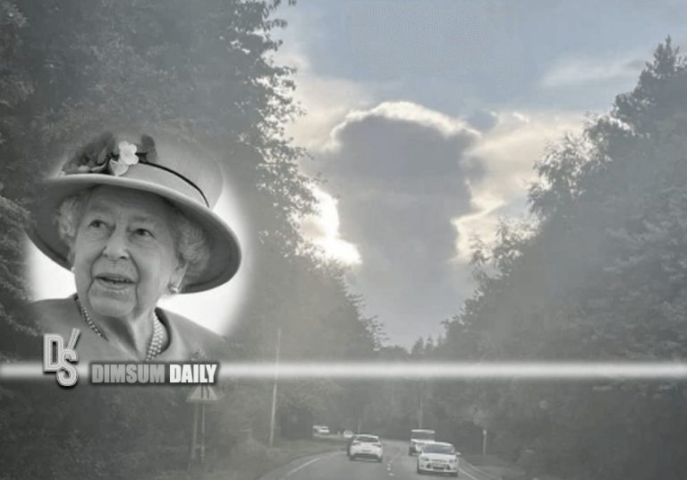 Queen Elizabeth-shaped clouds spotted during moment of her death ...