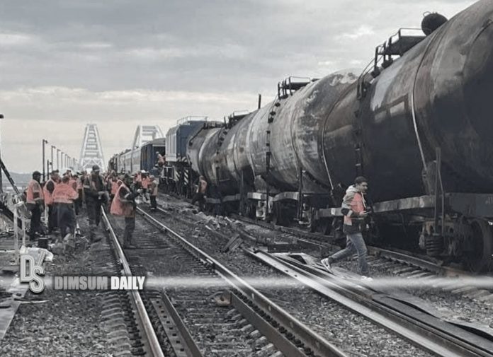 Train traffic across Crimean Bridge proceeds on schedule, says ...