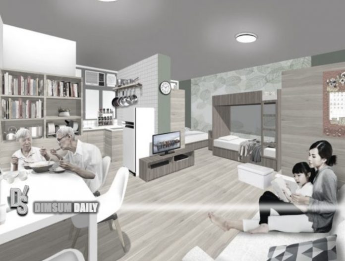 Interior layout of "Light Public Housing" unit mentioned in Policy ...