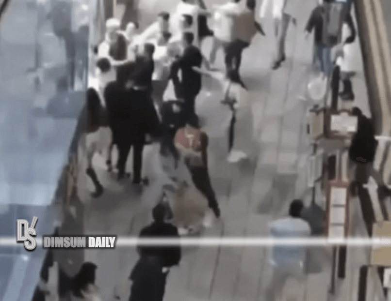 Groomsmen fight with others in front of China Hong Kong City in TST ...
