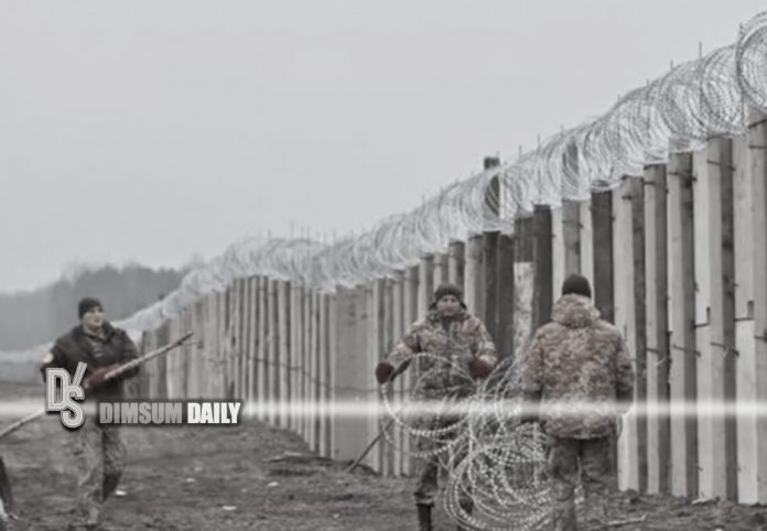 Ukraine starts building wall at border with Belarus - Dimsum Daily