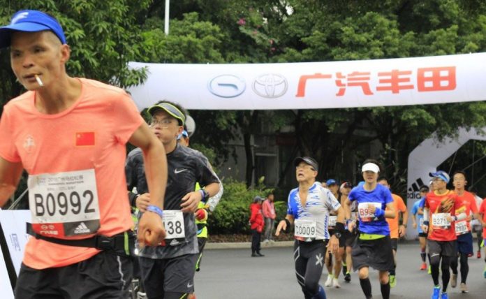 Chinese man in 50s completes 42km full marathon by smoking non-stop ...