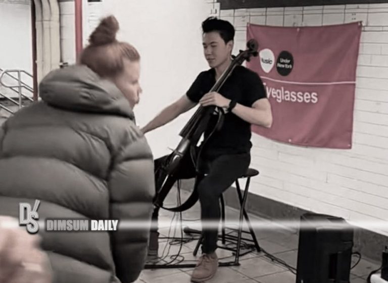 Busker who resembles TVB actor Vincent Wong spotted performing in New York subway - Dimsum Daily