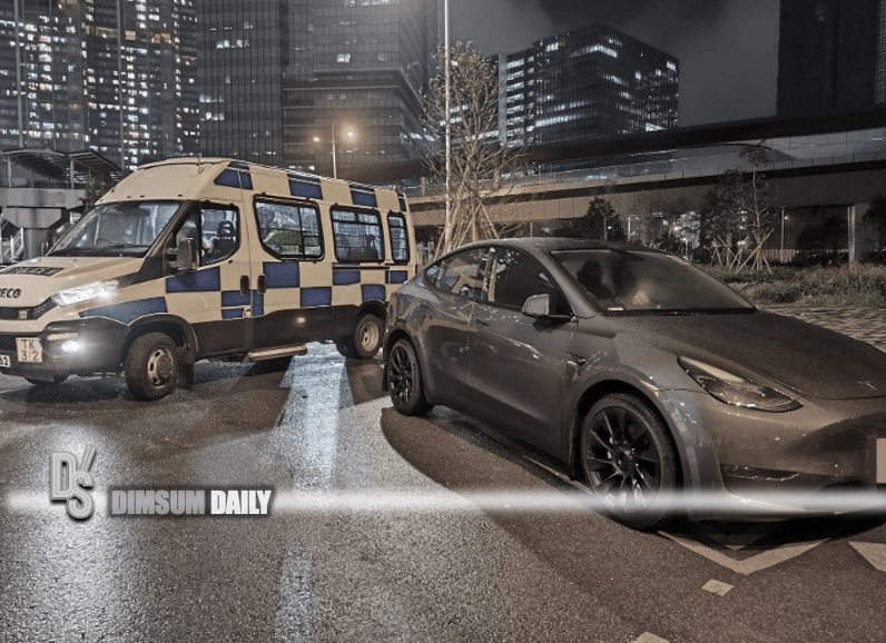 34-year-old Tesla driver arrested during road block in East Kowloon for ...