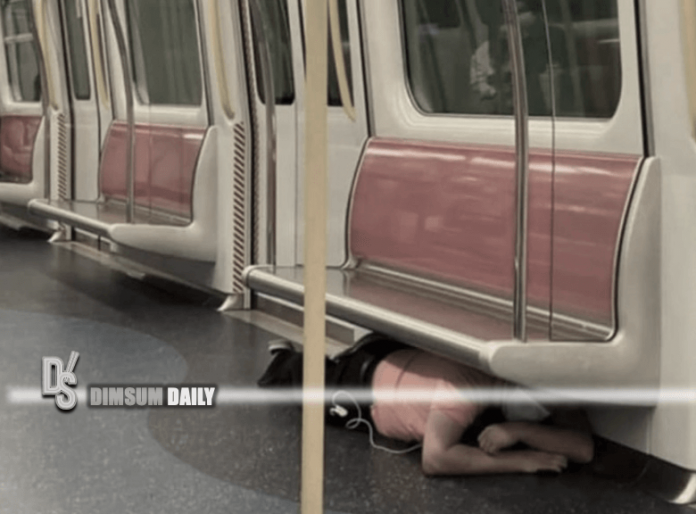 Man found hiding under bench on MTR train - Dimsum Daily