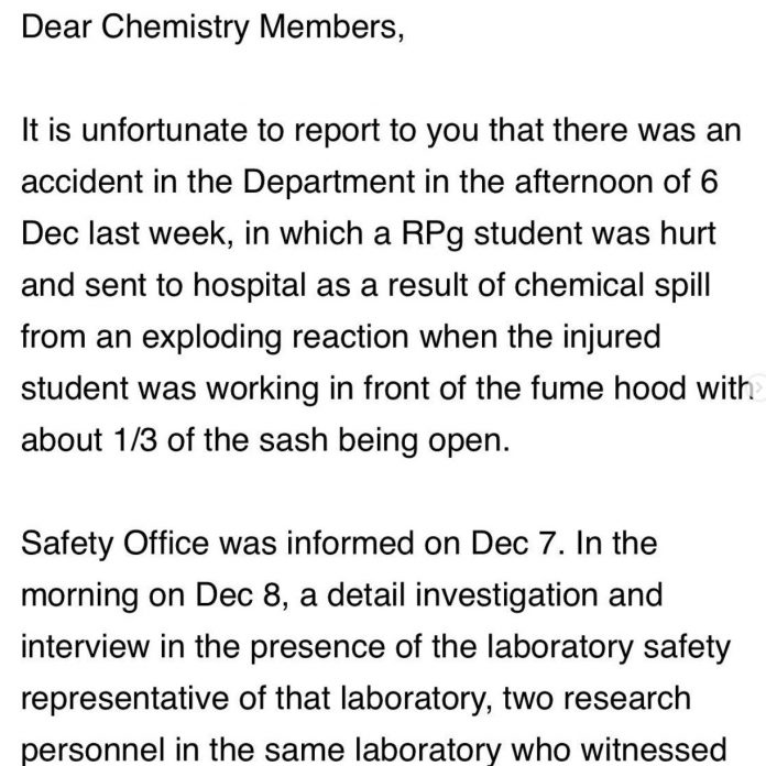 HKU professor suspected of failure to report severe injury involving ...
