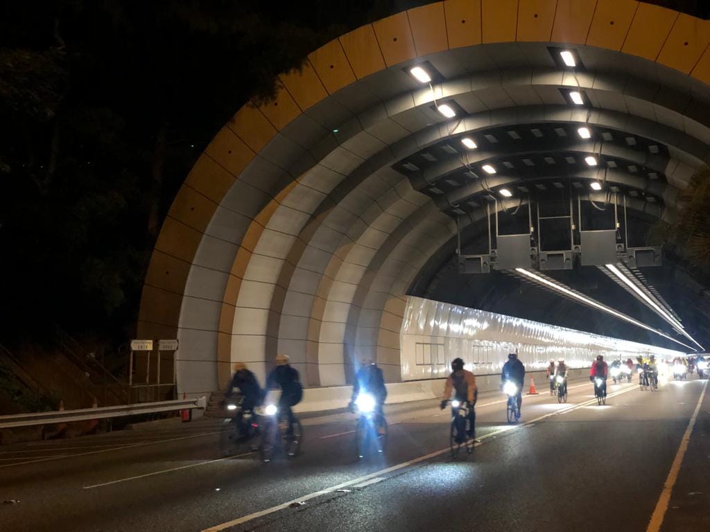 50km race route via Ting Kau Bridge and Tsing Ma Bridge in HK Cyclothon ...