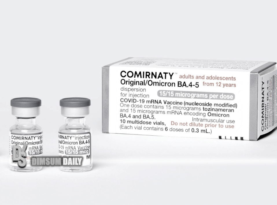 Latest shipment of around 540,000 doses of Comirnaty bivalent vaccine ...