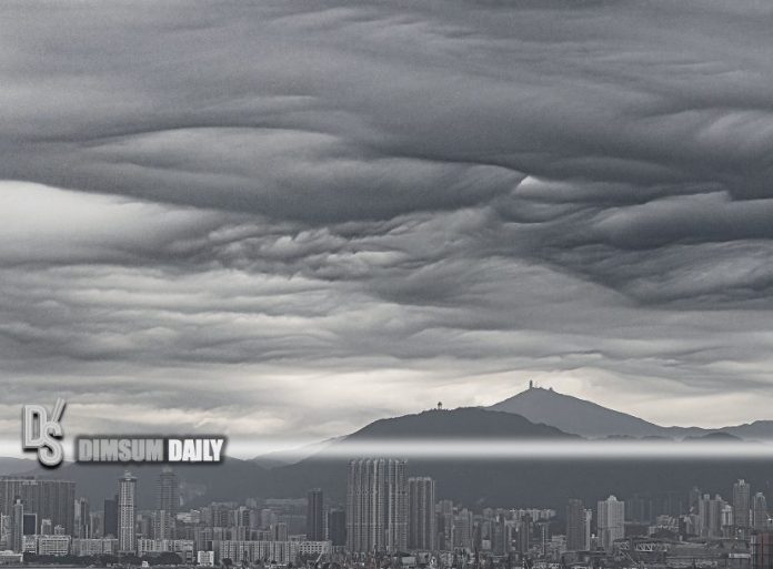 Rare cloud formation known as Asperitas seen in various parts of Hong ...