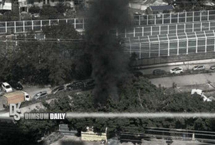 Fire breaks out at BBQ site near Fu Tai Estate in Tuen Mun - Dimsum Daily