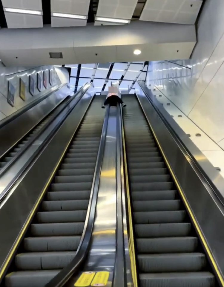 Videos of arrested Parkour enthusiast sliding down handrails of ...